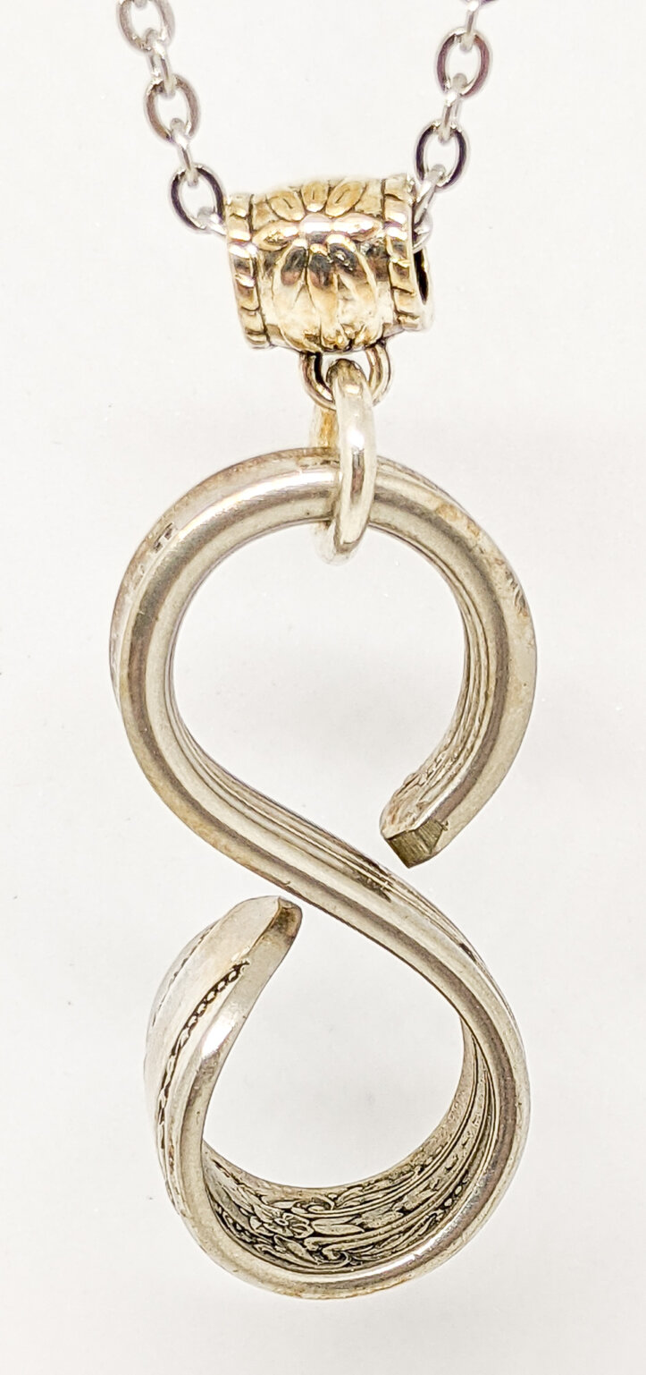 Silverware Infinity Necklace Silverware Infinity Necklace