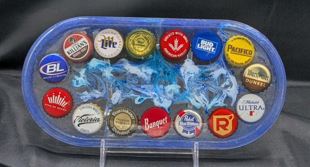 Blue Beer Cap Tray - Shop Wyoming